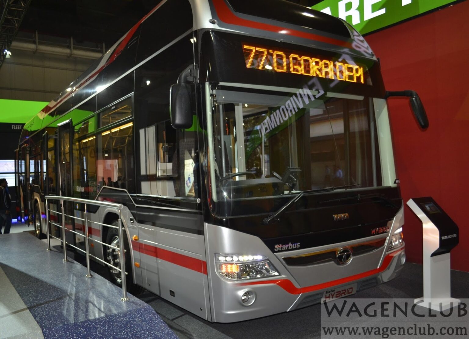Tata Starbus CNG-Electric Hybrid Bus (Next-Gen) - 2016 Auto Expo ...